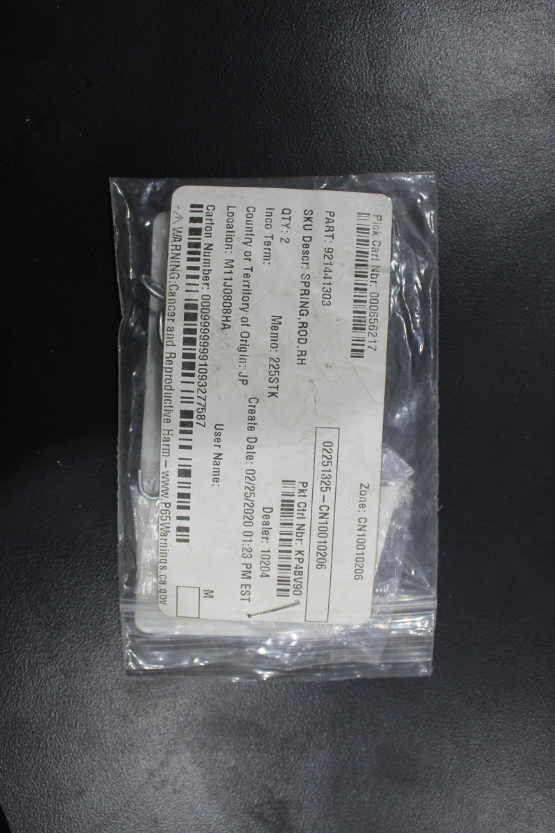 KAWASAKI 92144-1303 SPRING,ROD,RH – powerpartskawasaki.com