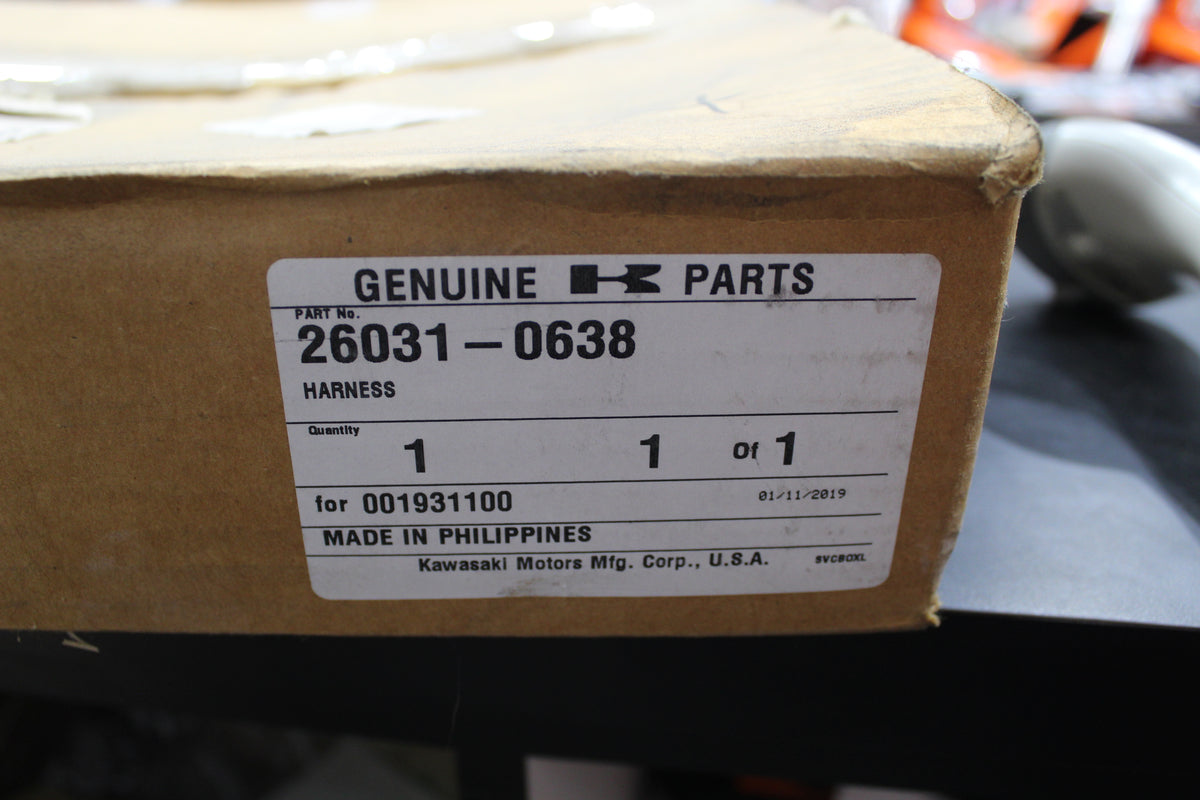 KAWASAKI 26031-0638 HARNESS,MAIN 3010 MULE 2007 2008 ...